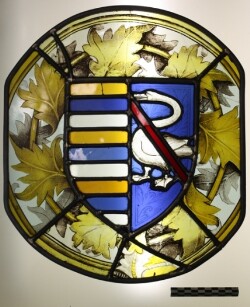 ARVIVA - Vitrail du musée du Berry de Bourges, Écu armorié de Jean IV ...